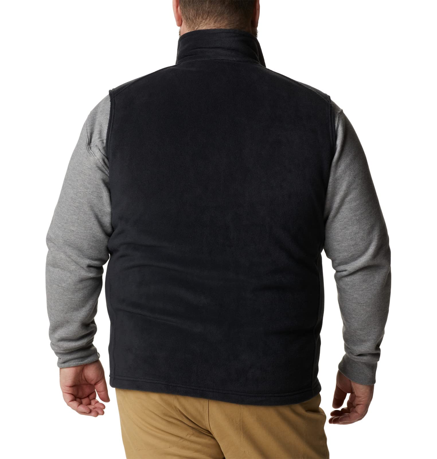 Columbia Mens Steens Mountain Fleece Vest, Black, Small