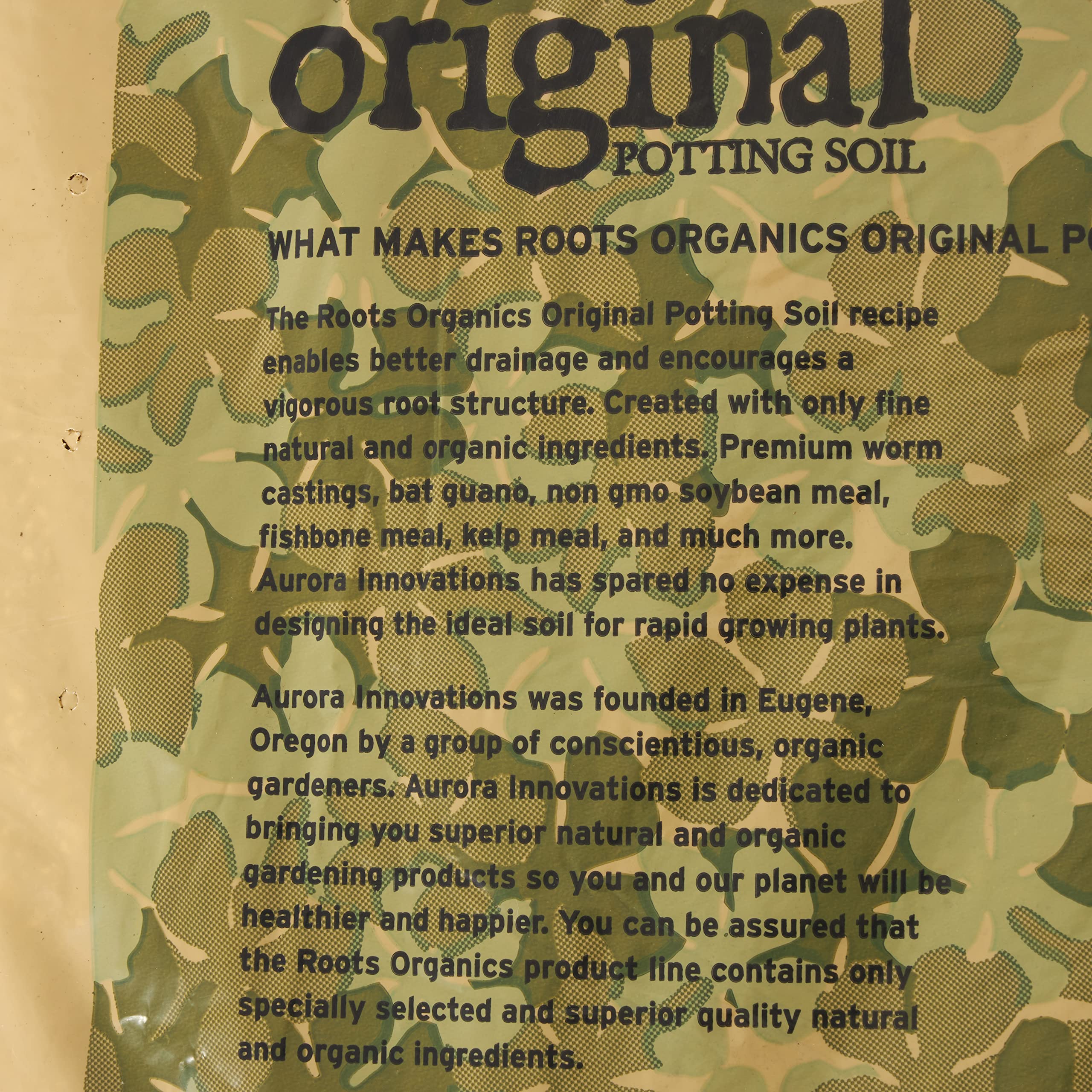 Roots Organics ROD75 Hydroponic Gardening Ready-to-Grow Coco Fiber-Based Potting Soil, 0.75 cu ft/5.6 gal for Plants