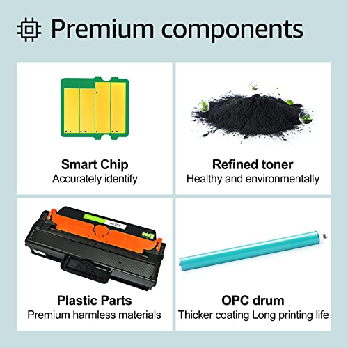 greencycle 1 Pack MLT-D115L D115L Black Toner Cartridge Replacement Compatible for Samsung SL-M2880FW SL-M2880XAC SL-M2870FW SL-M2830DW Xpress M2820 M2870 Laser Printer