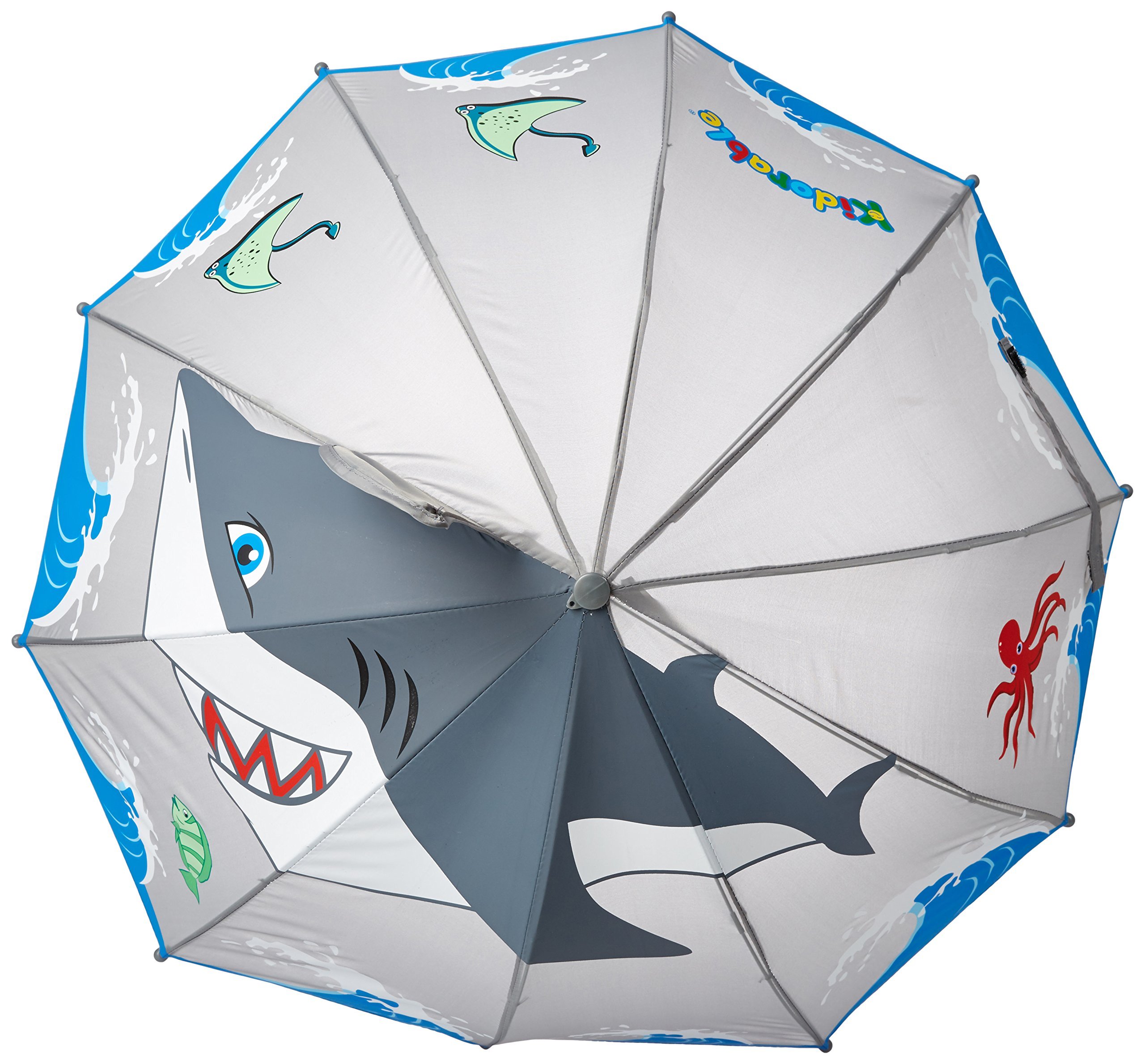 Kidorable boys Shark Umbrella Rain Accessory, Gray, One Size US