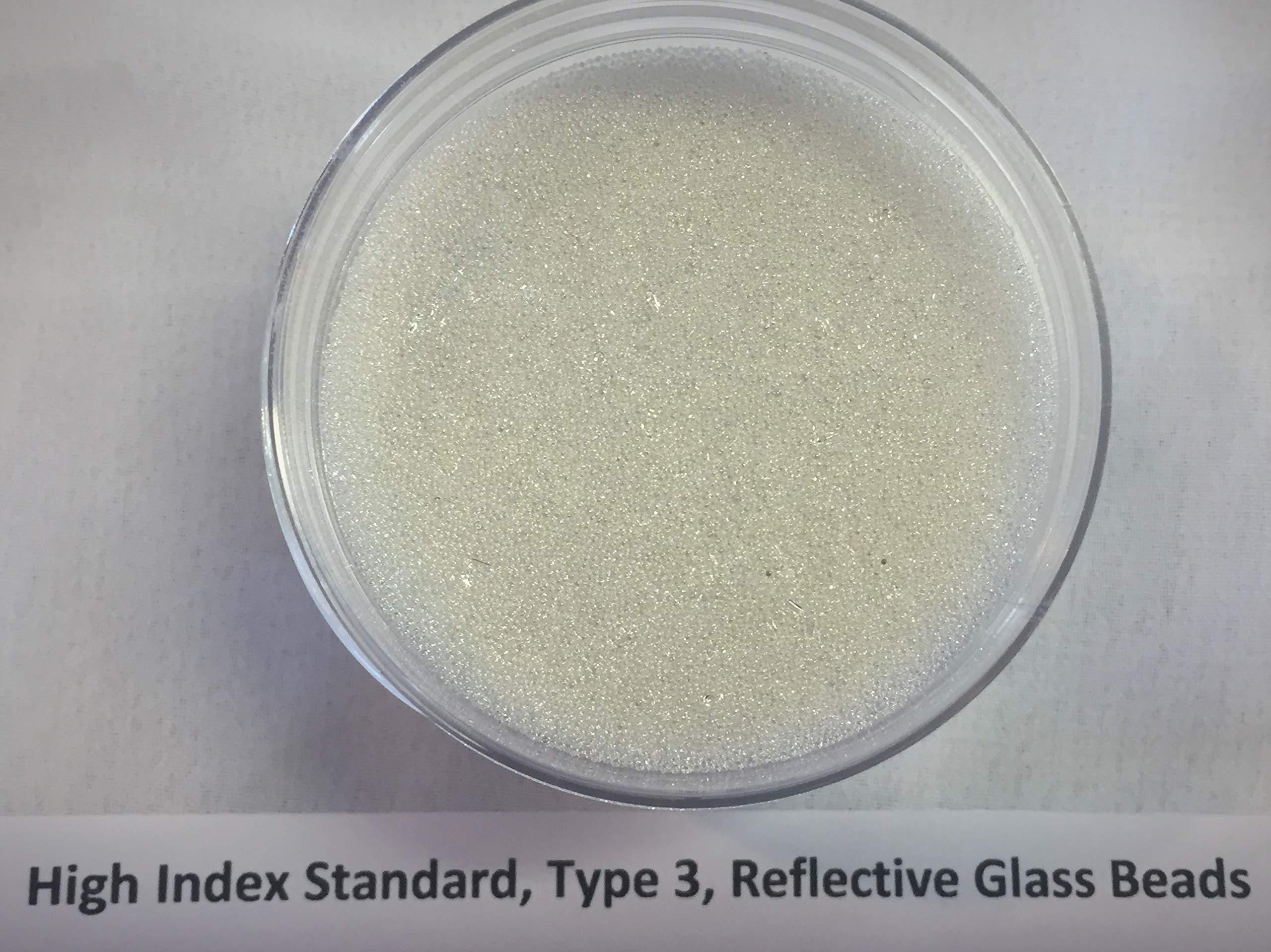 High Index Standard Type 3 Reflective Glass Beads 1 Pound