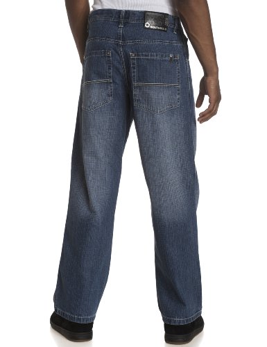 Southpole mens Relaxed-fit Core Denim Pants Jeans, Medium Sand Blue, 38W x 30L US
