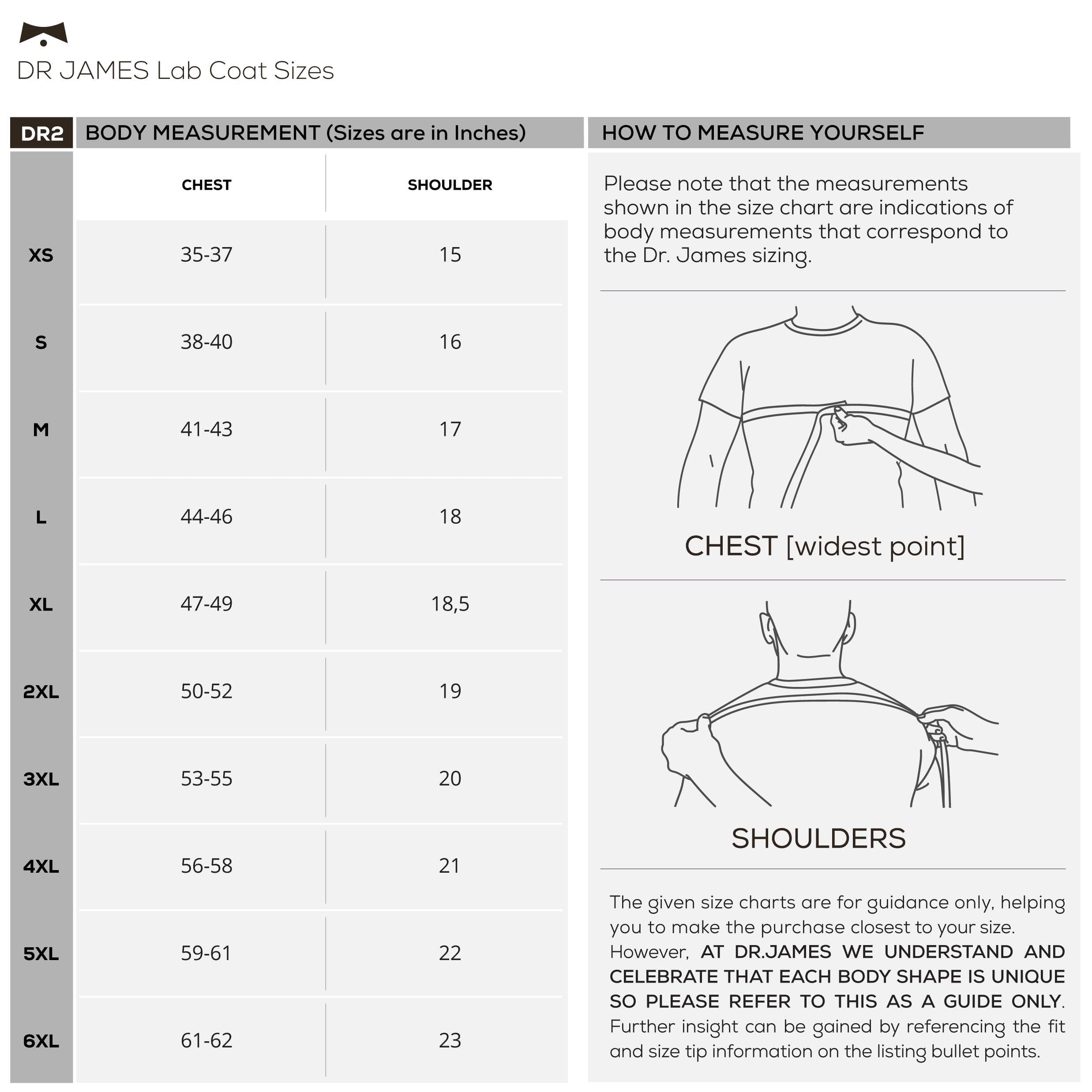 Dr. James 100% Cotton Premium Unisex Lab Coat for Men & Women, Phone & Tablet Pockets, Classic Fit, Snap Closing, 39" Length (S (Men S/Women M))
