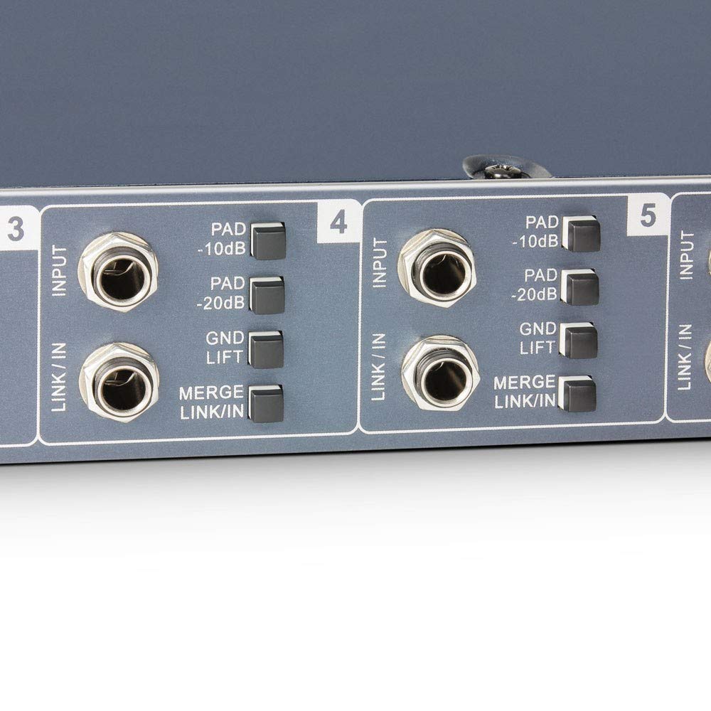 Palmer 19" DI Box 8 Channels Passive, Blue (PAN16)
