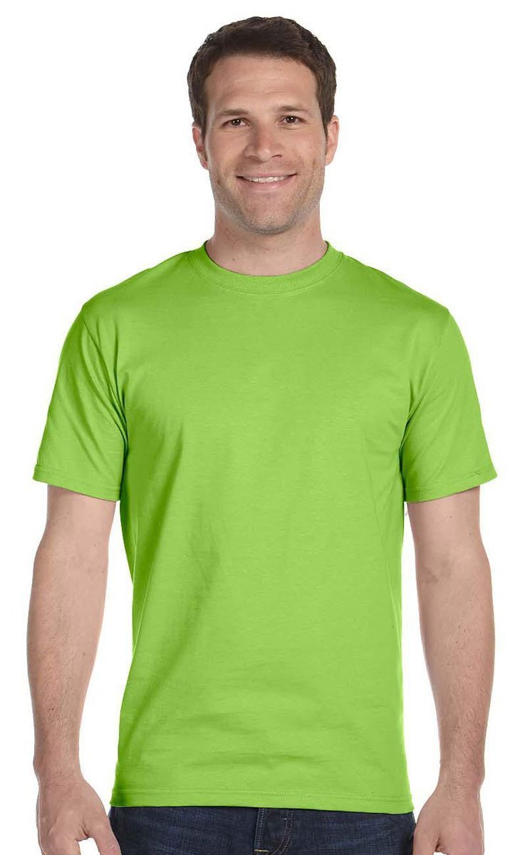 Hanes 5.2 oz., 50/50 ComfortBlend EcoSmart T-Shirt, Small, Lime