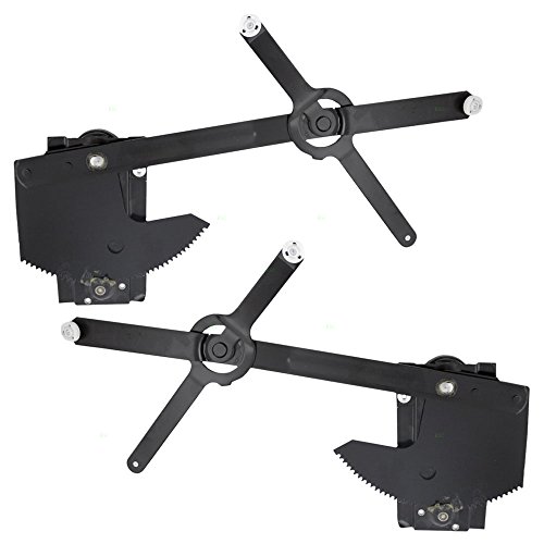 Brock Replacement Driver and Passenger Set Front Manual Window Lift Regulators Compatible with 1977-1991 Blazer Jimmy Suburban C/K/R/V Pickup Truck