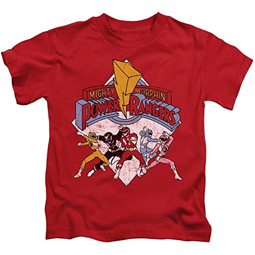 Power Rangers Retro Rangers Kids T-Shirt 4 Red