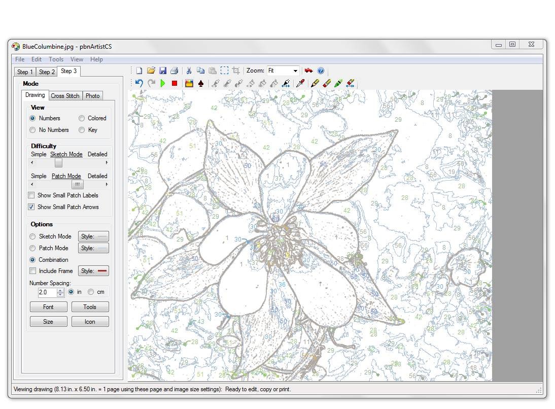 pbnArtist Advanced for Windows - Create Paint By Numbers, Cross Stitch and Coloring Pages from your Favorite Photographs