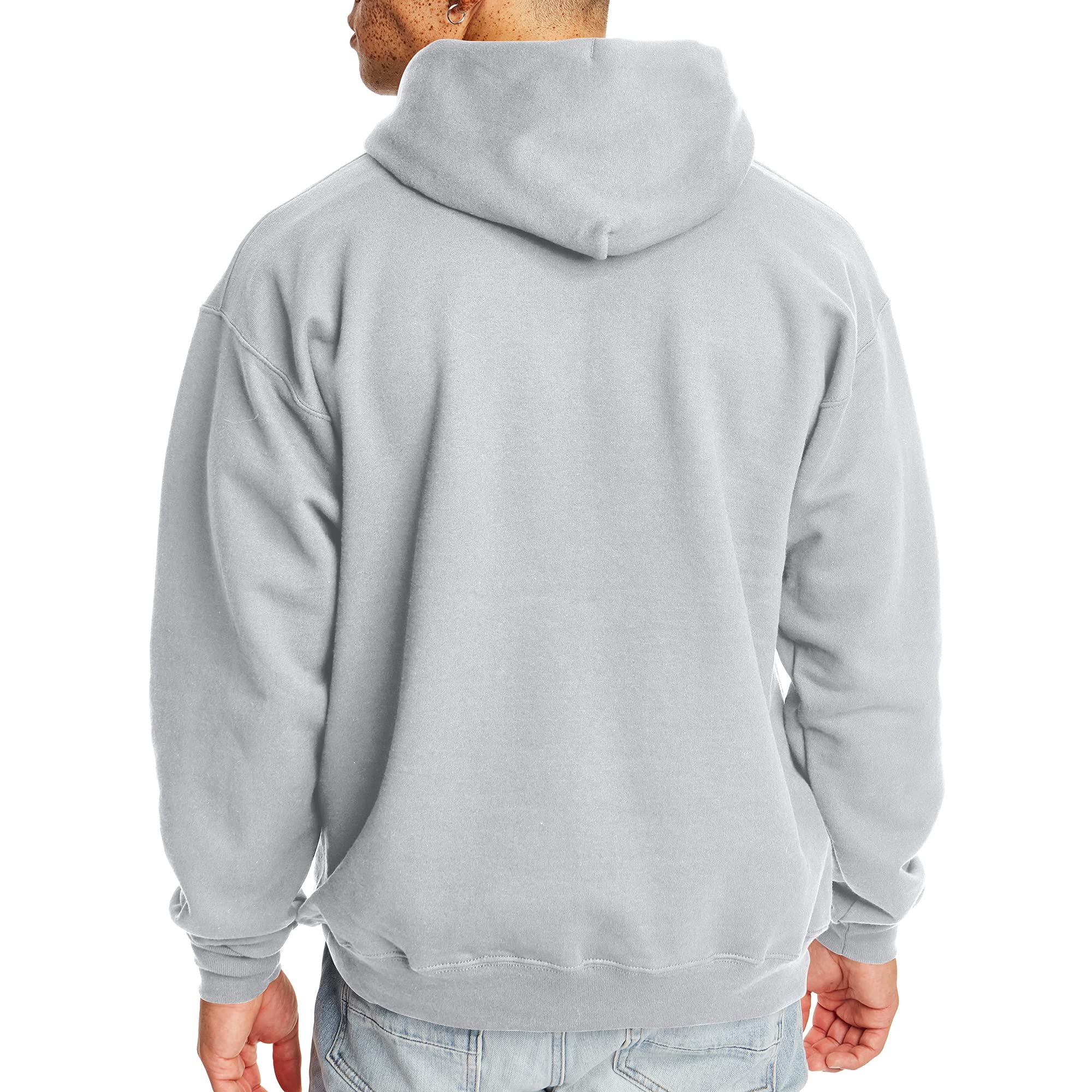 Hanes Men's Big and Tall Ultimate Cotton Heavyweight Pullover Hoodie Sweatshirt, Light Steel, 3X-Large