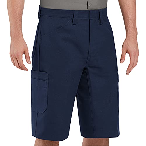Red Kap mens Shop work utility shorts, Navy, 38W x 13L US