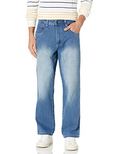 Southpole mens Relaxed-fit Core Denim Pants Jeans, Medium Sand Blue, 38W x 30L US