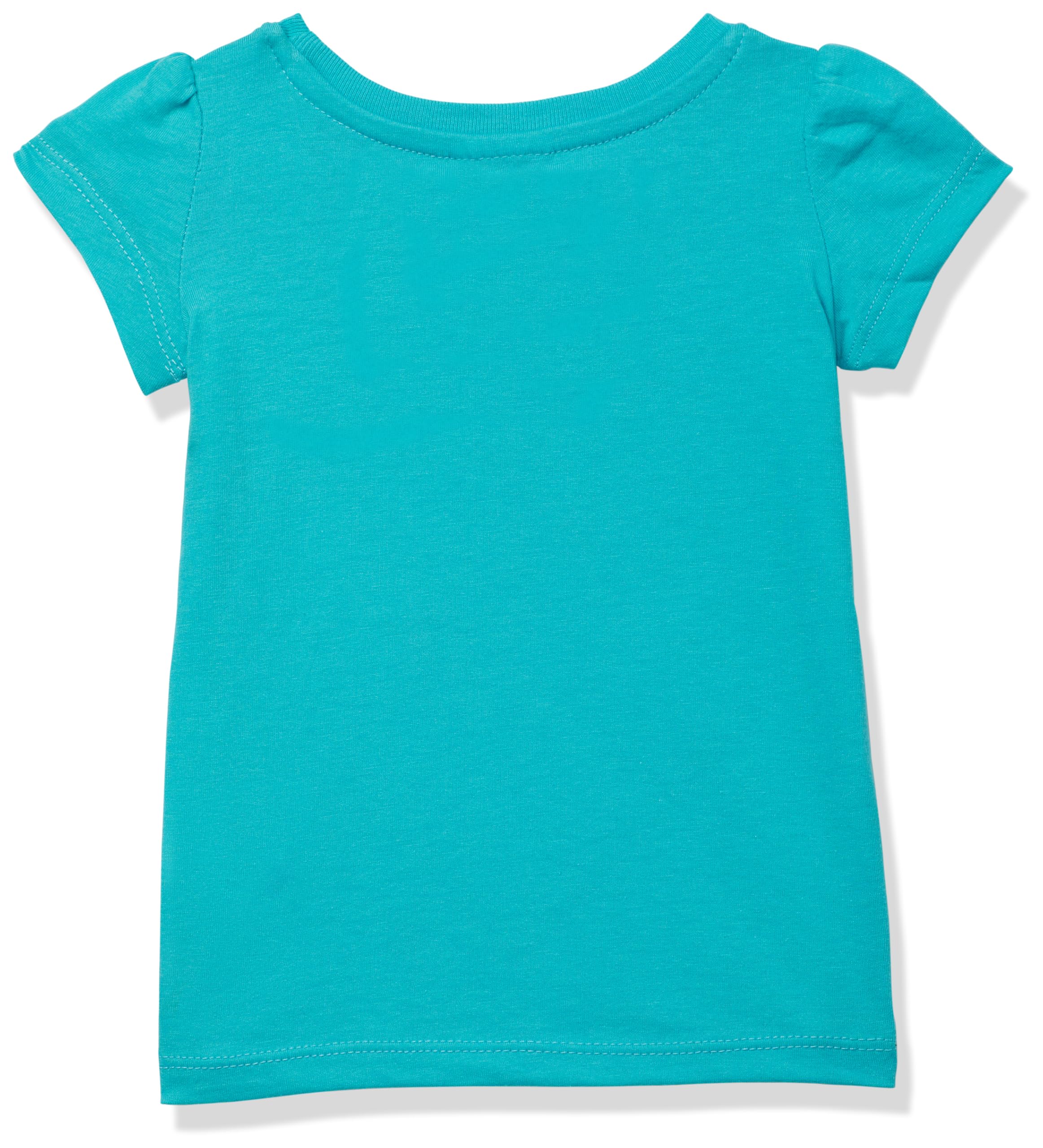 Sesame Street baby girls Short Sleeve Tee Shirt Maternity Blouse, Aqua Turquoise, 2T US