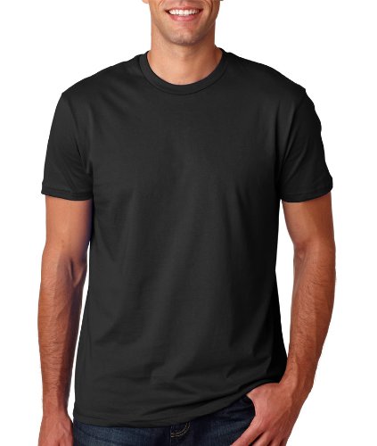 Hanes 4.5 oz., 100% Ringspun Cotton nano-T T-Shirt, Large, BLACK
