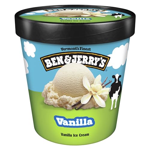 Ben & Jerry's Vanilla Ice Cream Pint Non-GMO 16 oz