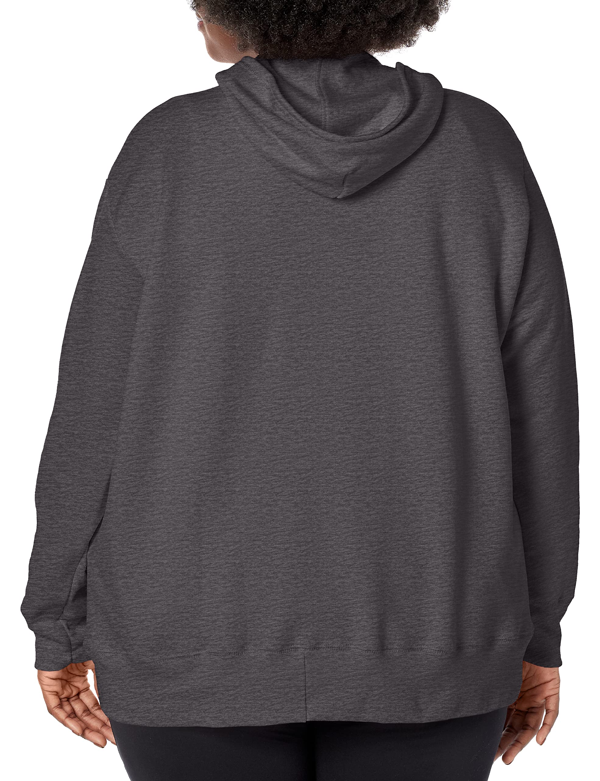 JUST MY SIZE womens Comfortsoft Ecosmart Fleece Full-zip Women's athletic hoodies, Slate Heather, 3X US