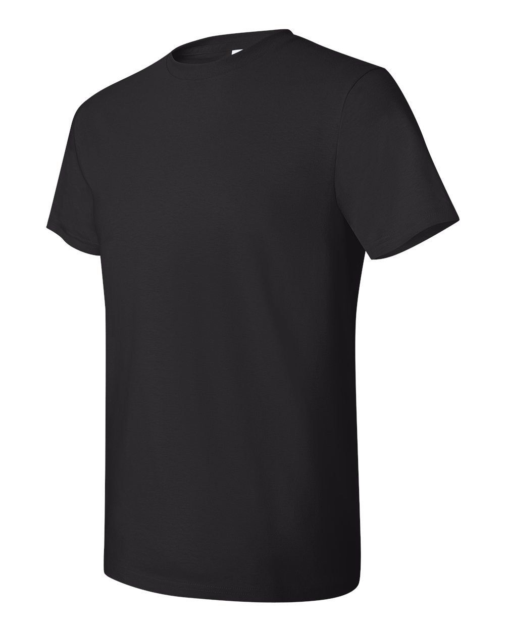 Hanes 4.5 oz., 100% Ringspun Cotton nano-T T-Shirt, Large, BLACK