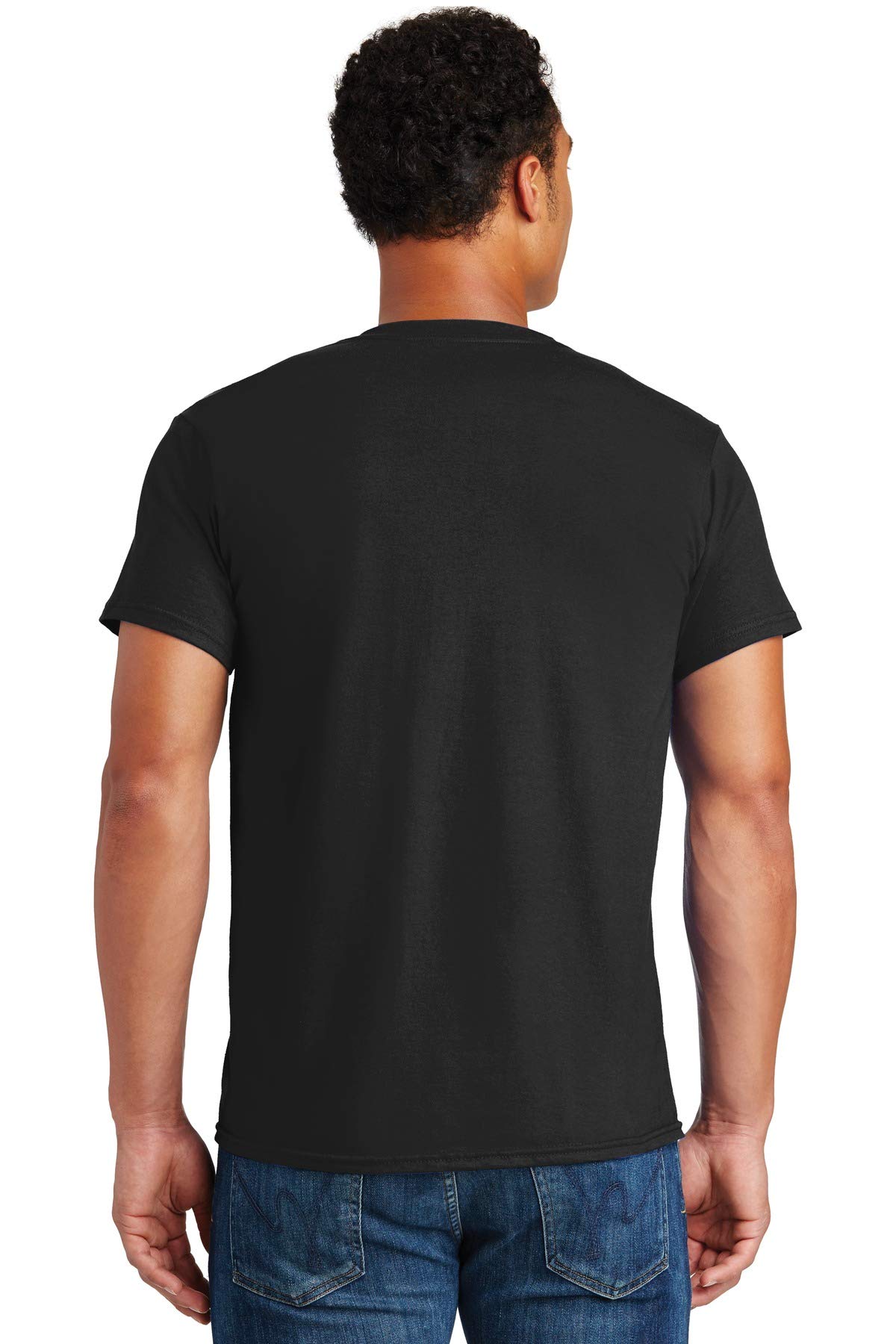 Hanes 4.5 oz., 100% Ringspun Cotton nano-T T-Shirt, Large, BLACK