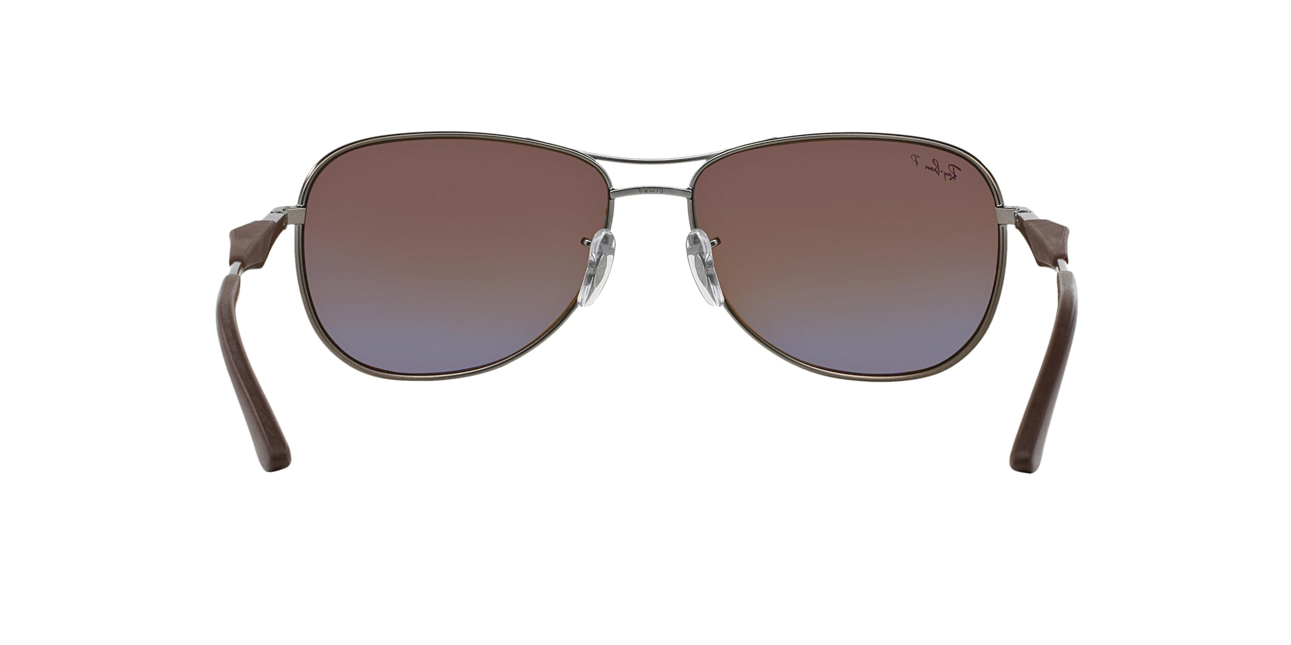 Ray-Ban Men's RB3519 Aviator Sunglasses, Matte Gunmetal/Brown Polarized, 59 mm