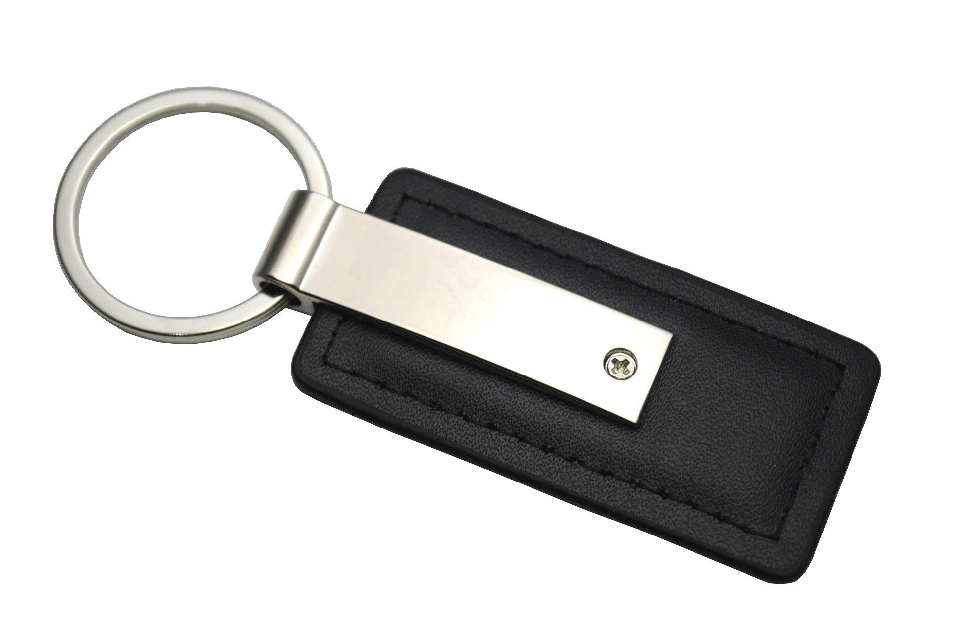 Au-TOMOTIVE GOLD, INC. Officially Licensed Black Leather Key Chain for Honda