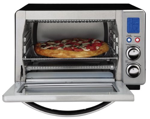 Oster Large Capacity Countertop 6-Slice Digital 10 Pre-set Function Turbo Convection Toaster Oven, Silver, TSSTTVDG01