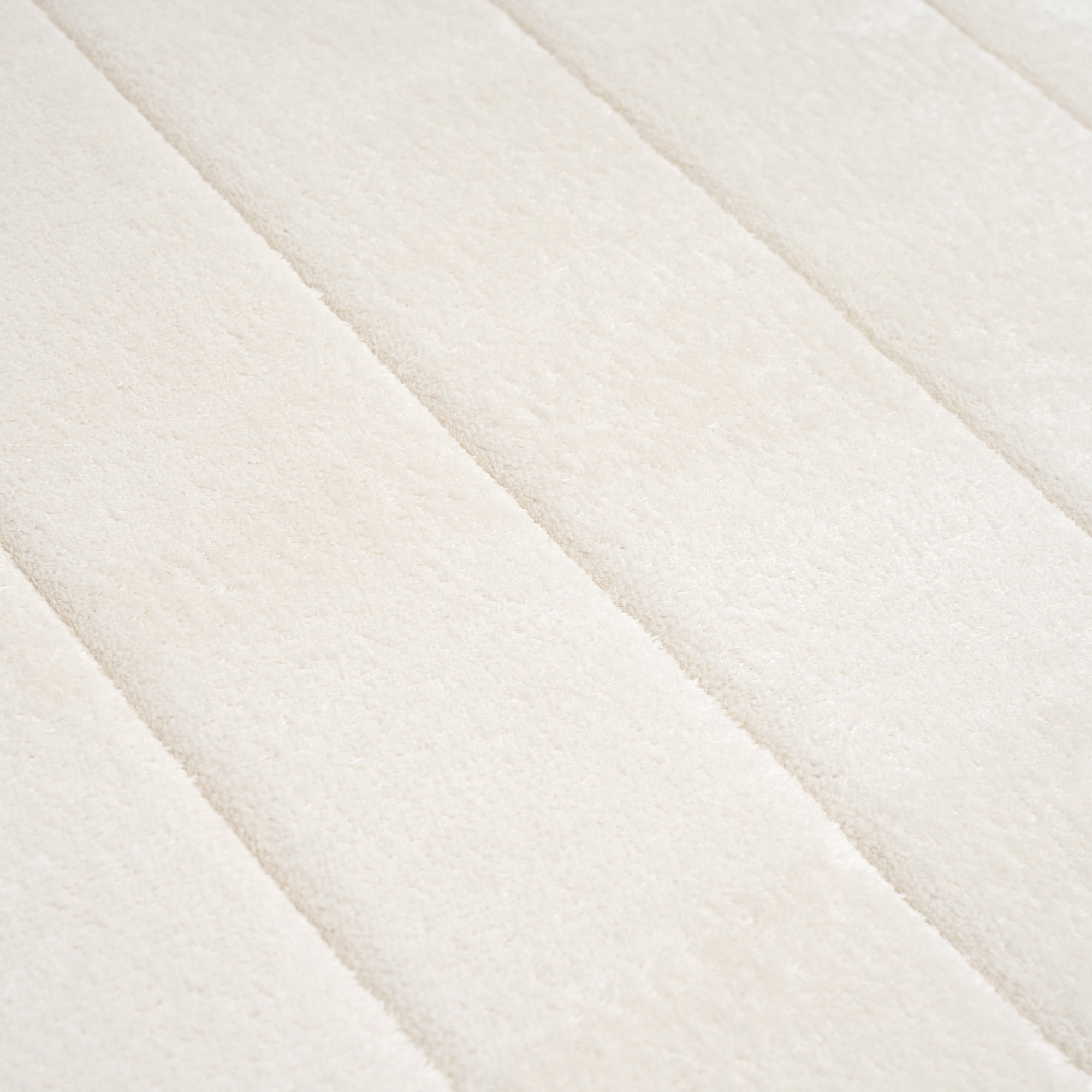 Lavish Home Oversized Bathroom Rug - Extra-Long Memory Foam Bath Mat with Nonslip Backing - Absorbent Runner for The Shower, Tub, or Sink (White)