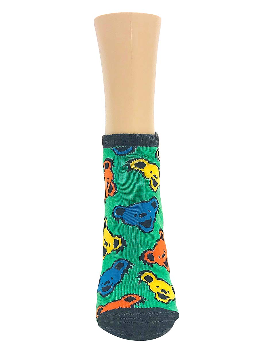 Ripple Junction Grateful Dead Steal Your Face and Pattern Women's 3-Pack Novelty Ankle Socks