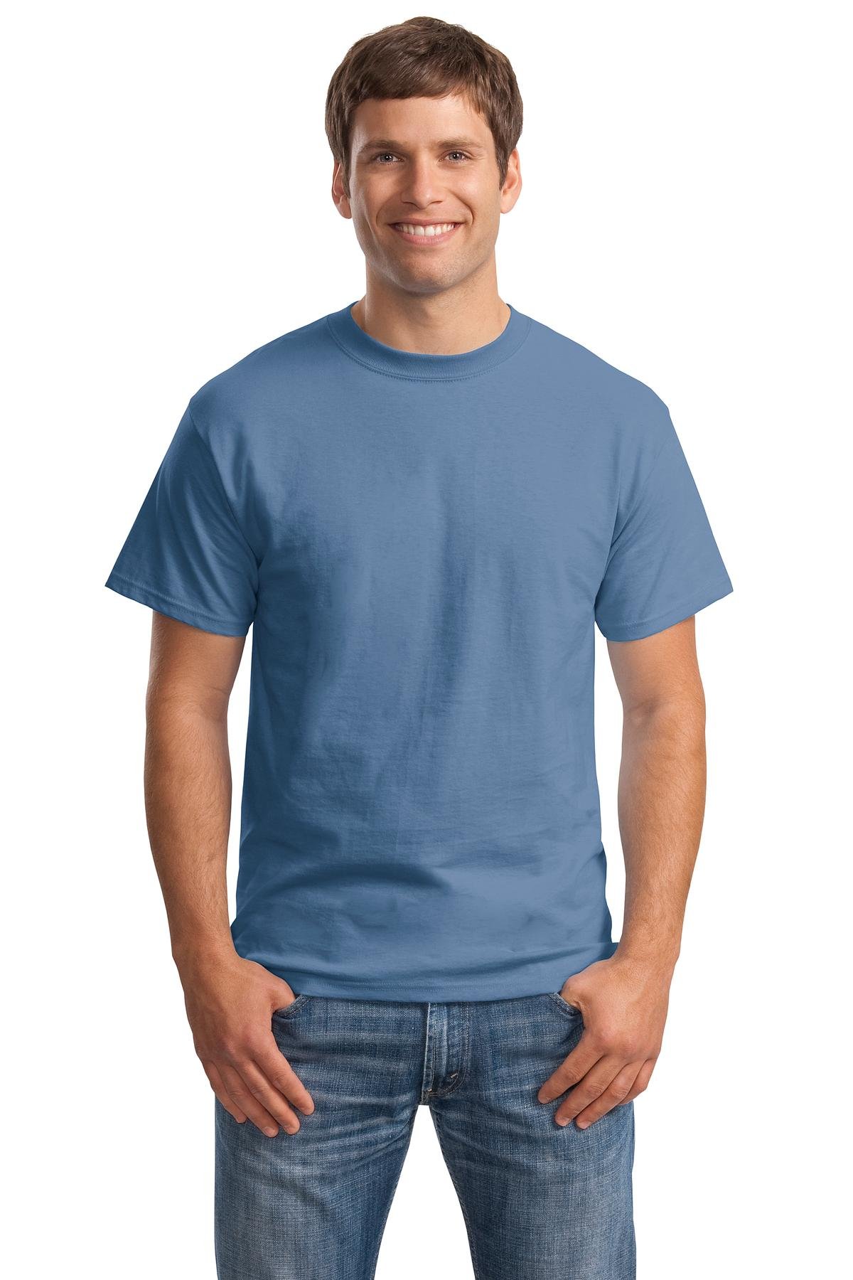 By Hanes Beefy-T Adult Short-Sleeve T-Shirt_Denim_XL