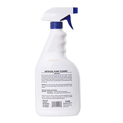Nudell Nu-Leaf Spray & Drip-Dry Artificial Tree and Silk Plant Cleaner 32 FL.OZ (T9996)
