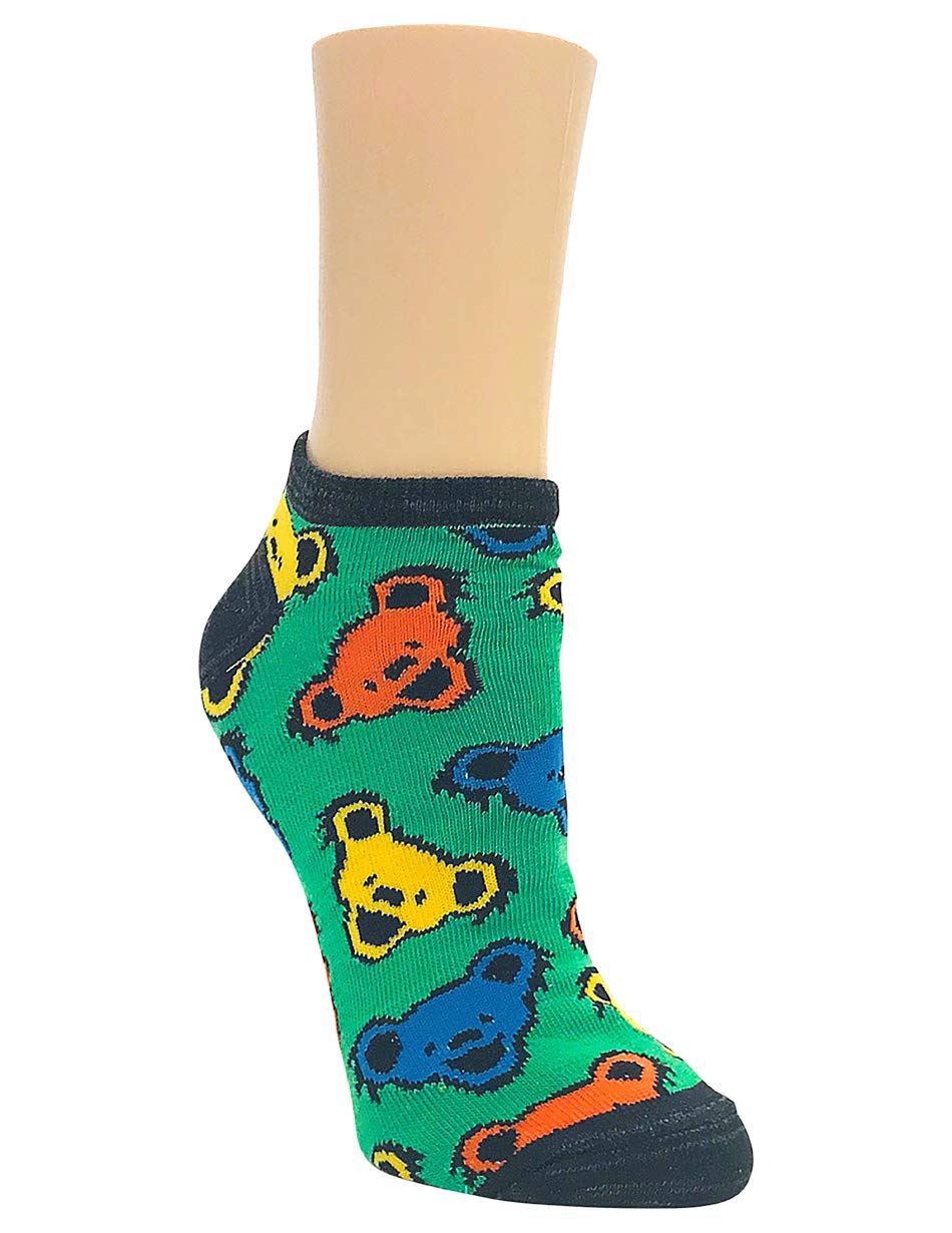 Ripple Junction Grateful Dead Steal Your Face and Pattern Women's 3-Pack Novelty Ankle Socks