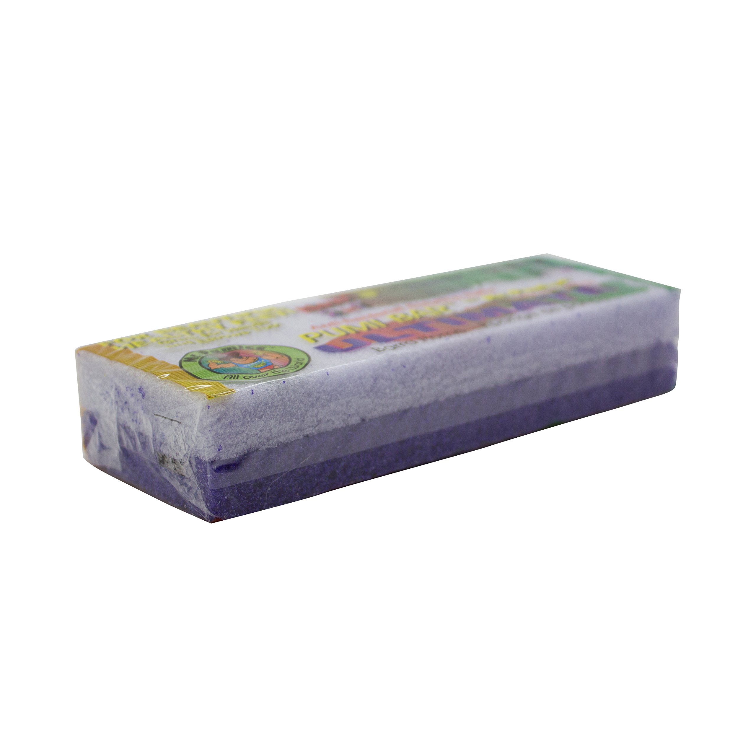 Mr. Pumice Ultimate PUMI Bar (Single): 2-in-1 Callus Remover, Pedicure Stone & Ped File Scrubber for Smooth Feet and Heels, Dual-Grit (Medium + Coarse) (8 Bars)