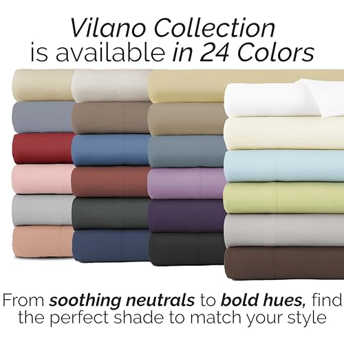 Southshore Fine Living, Inc. 6-Piece Deep Queen Sheets Premium Bedding, 21-Inch Queen Deep Pocket Sheet Set, Microfiber Bedding, Deep Pocket Fitted Sheet, Blue Pillow Cases, Sky Blue Sheets