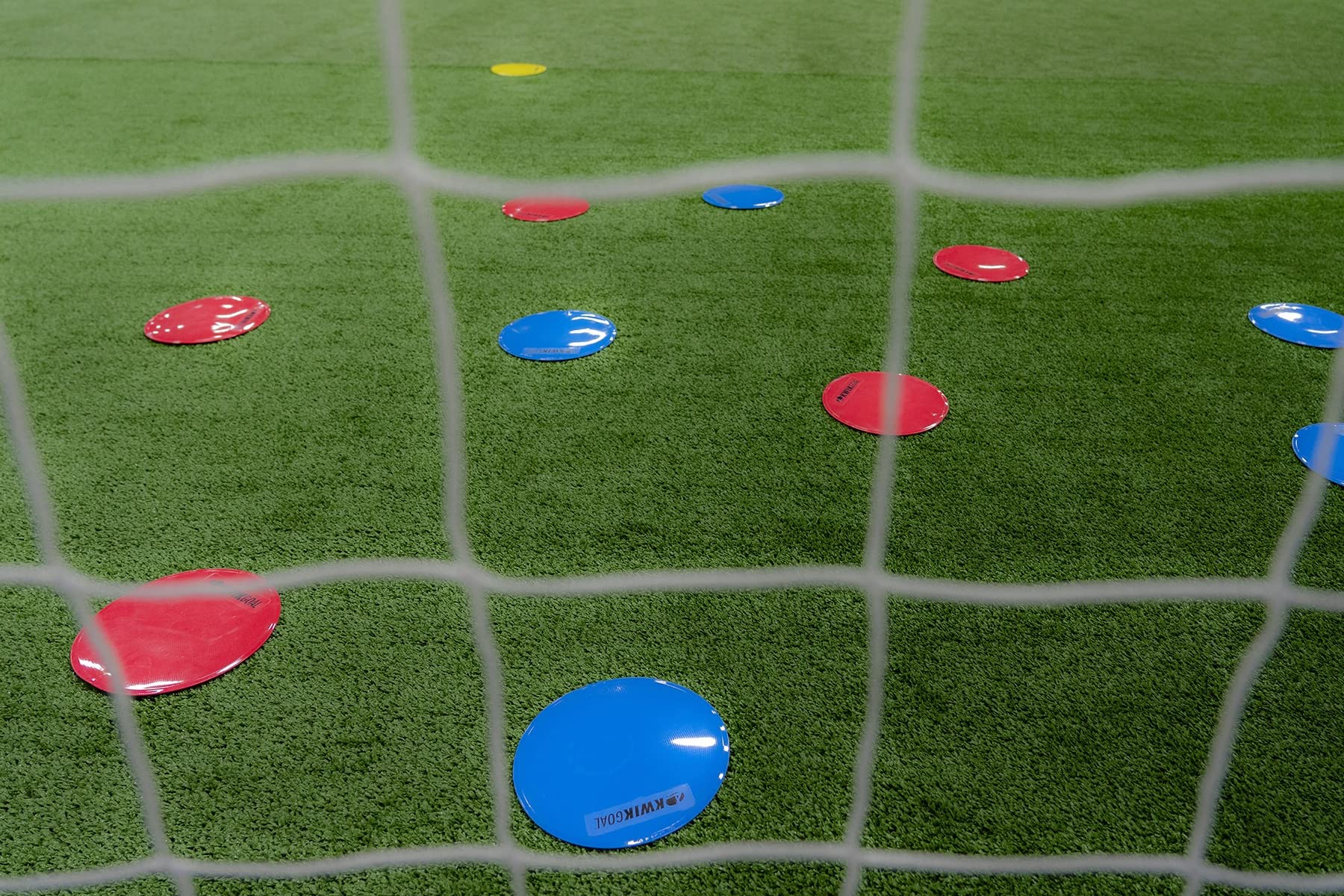 Kwik Goal Flat Round Marker (Pack of 10), Red