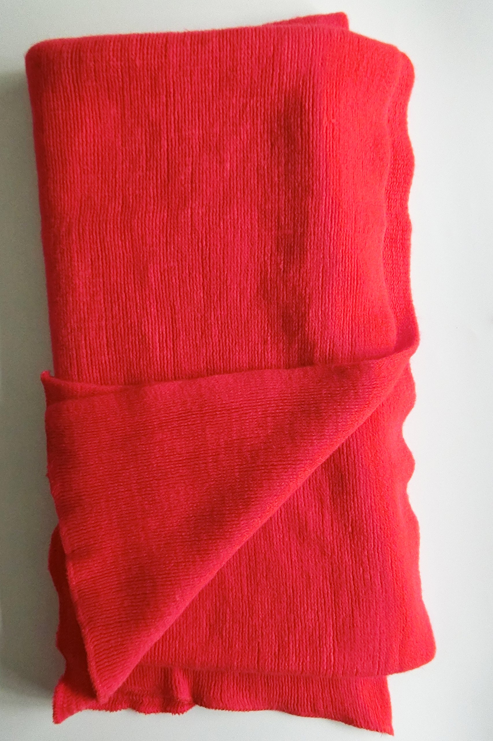 Wander Agio Womens Warm Long Shawl Winter Upset Large Scarf Pure Color Red