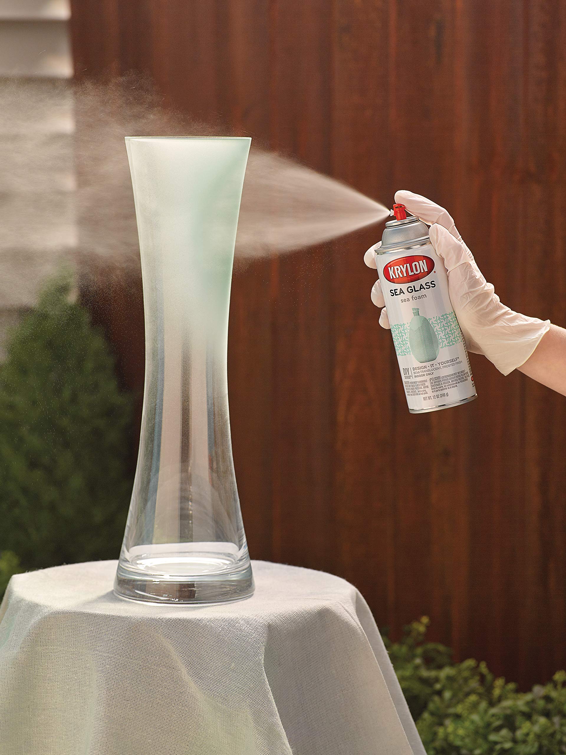 12 oz Krylon 9056 Ice Sea Glass Decorative Glass Spray Paint