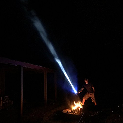 Outdoor Pro Gear LED Headlamp Flashlight [3-AA Batteries Included] Magnifying Lens, Head Lamp for Camping, Caving, Search & Rescue, Super Bright Spotlight Headlight, Emergency Supplies (Blue)