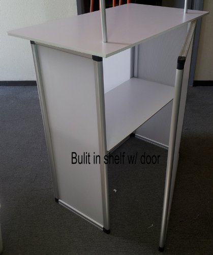 Premium Promotion Counter Table Kiosk Aluminum Frame Display Supermarket Demo Trade Show Exhibition Displayo Pop up Booth