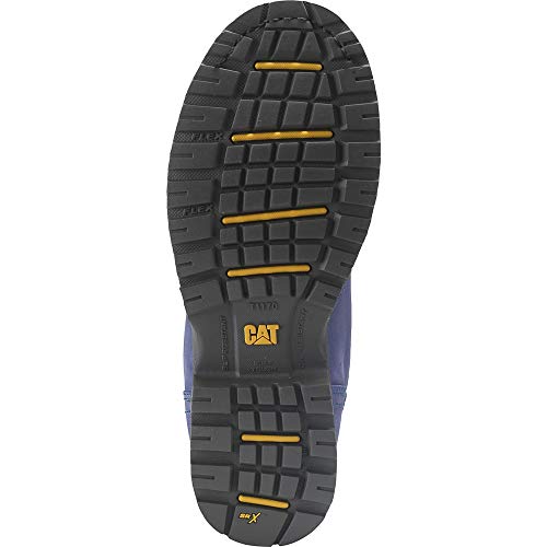 Cat Footwear Women's Echo Waterproof Steel Toe Work Boot, Marlin, 10