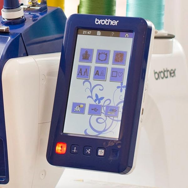 Brother Persona PRS100 Single Needle Embroidery Machine with 4-Spool Thread Stand and Free Arm Embroidery