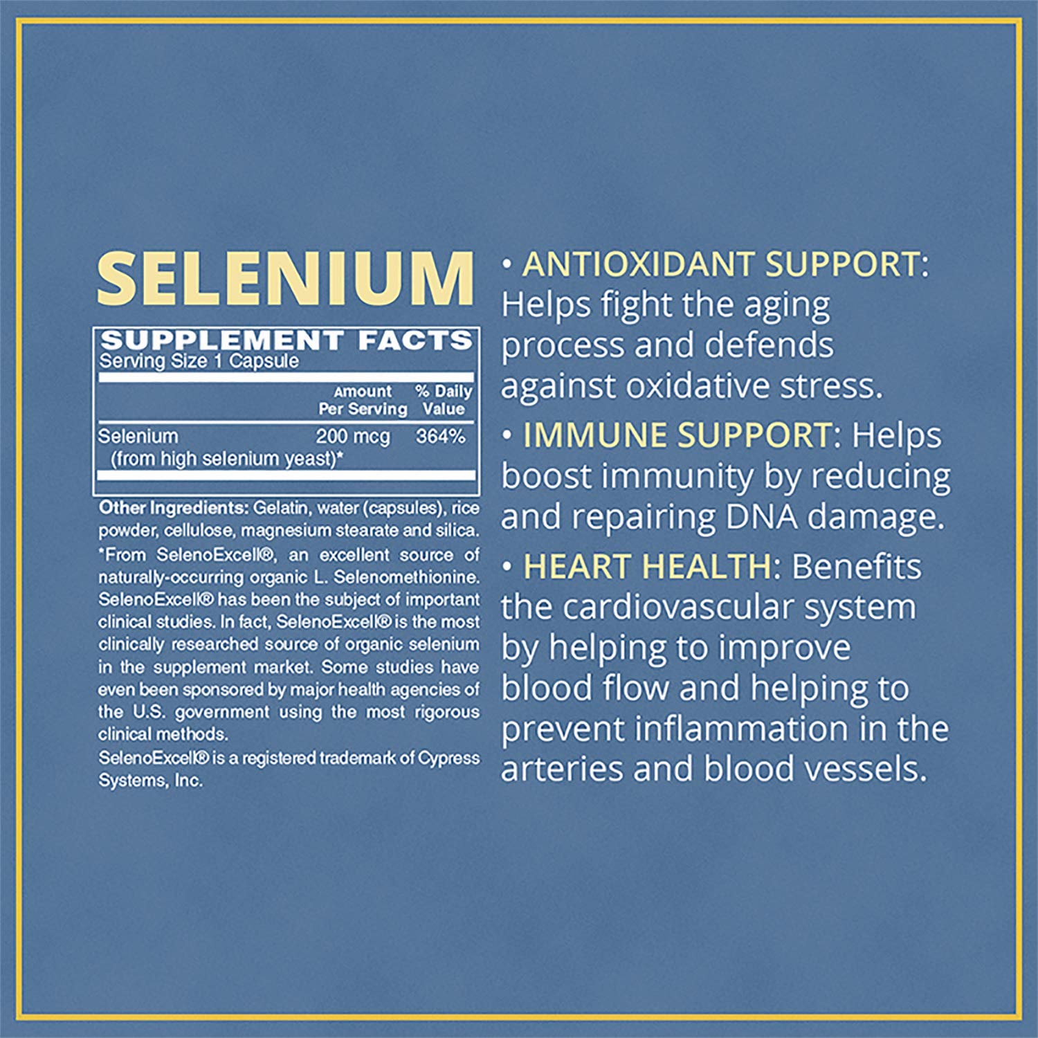 Vitamin Discount Center Selenium 200 mcg, 120 Capsules