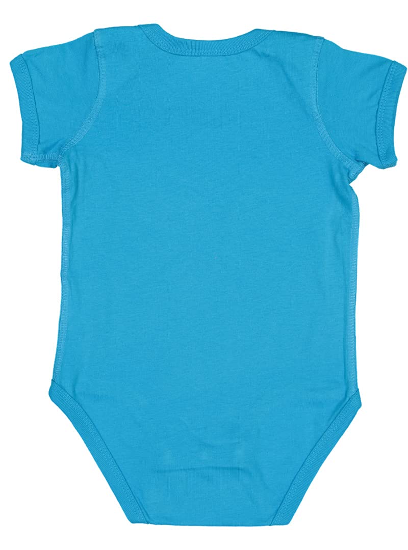 Rabbit Skins Infant Fine Cotton Jersey Lap-Shoulder Bodysuit - Turquoise - 12M