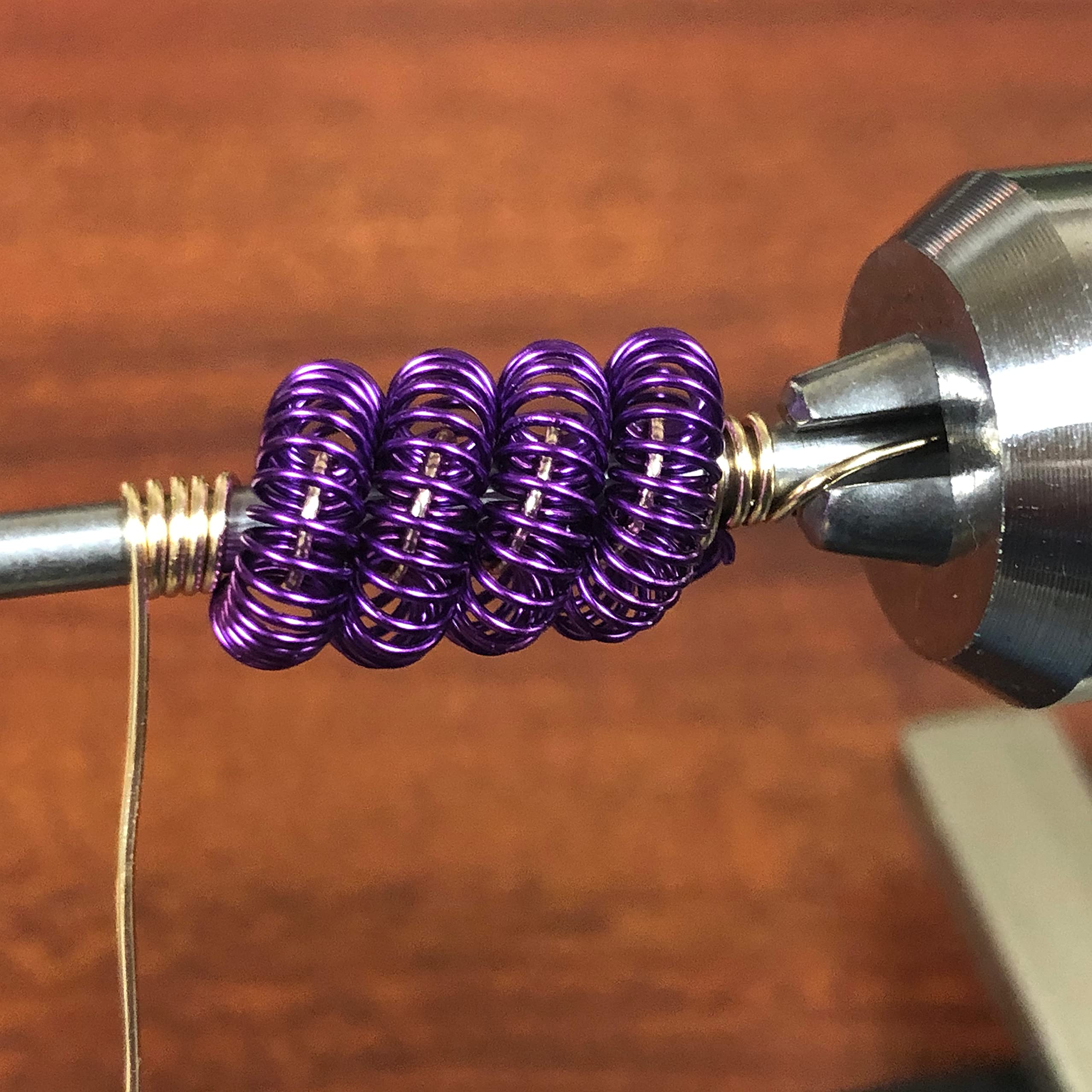 The Beadsmith EZ Coiler Pro – Wire Elements – Includes Mountable Base, 2 Mandrels, Chuck Key, Instructions, and a Storage Case – Create Jump Rings, Coiled Beads, Beaded Coils, and Spirals