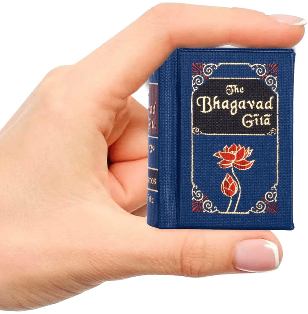 Bhagavad Gita Mini Book (H) (Foil Stamped, Miniature Sized 1.49 x 2.04", boxed)