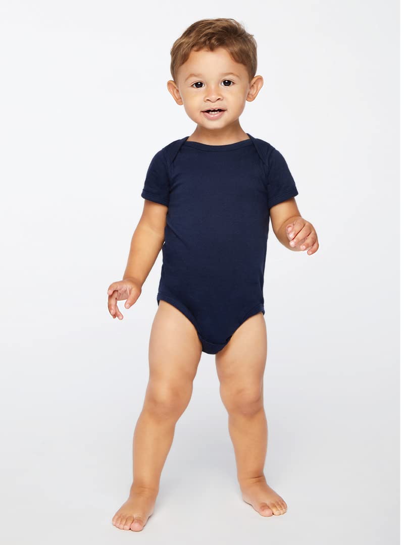 Rabbit Skins Infant Fine Cotton Jersey Lap-Shoulder Bodysuit - Turquoise - 12M