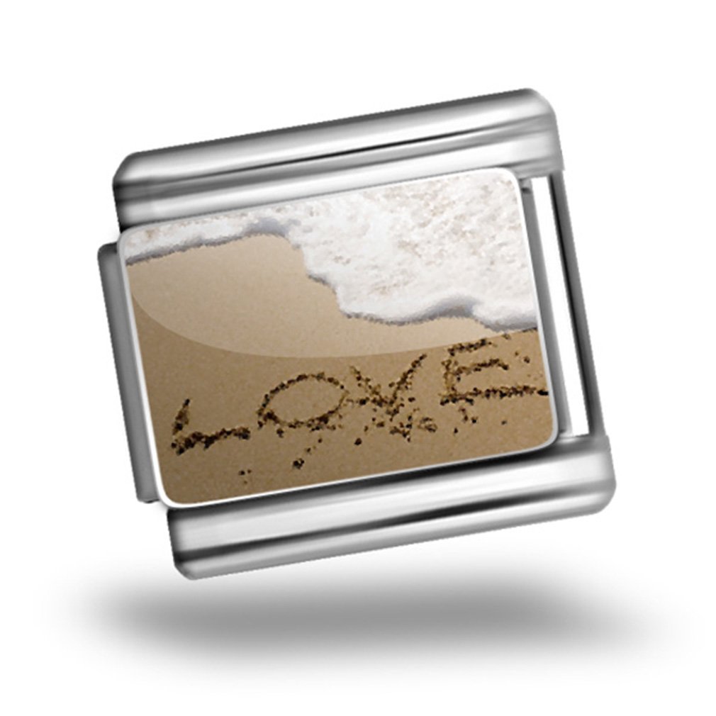 NewCharms Italian Charm Love, love, beach 9mm Bracelet link A10447