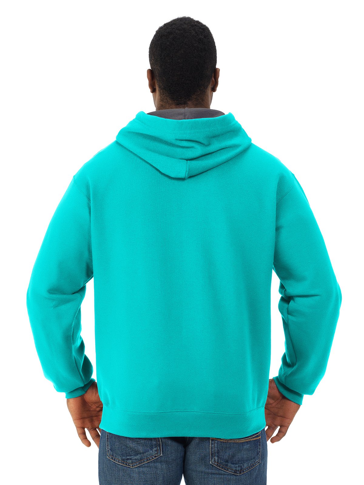 Fruit of the Loom Men's Hooded Sweatshirt,Scuba Blue,X-Large