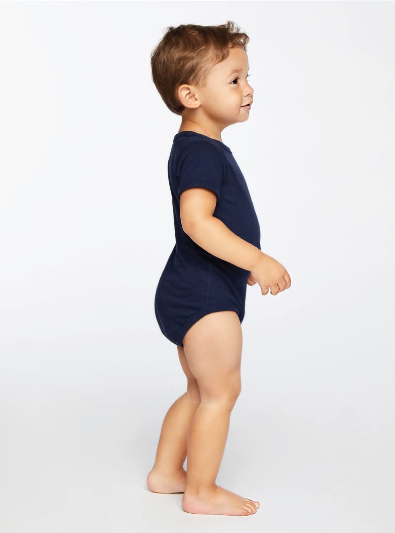 Rabbit Skins Infant Fine Cotton Jersey Lap-Shoulder Bodysuit - Turquoise - 12M