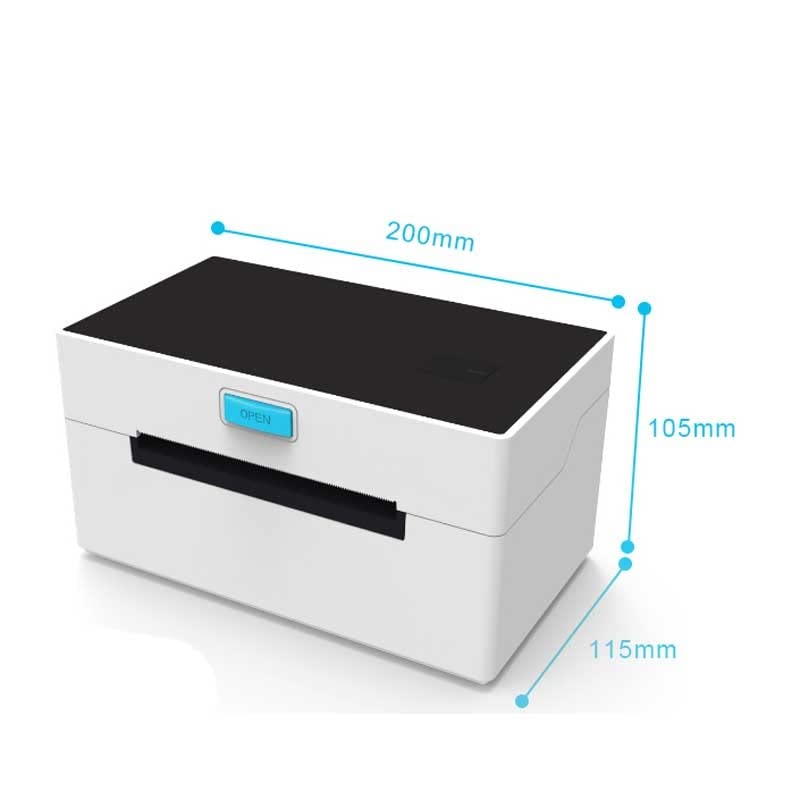 ZSEDP Shipping Label Address Barcode Sticker USB Thermal Printer for Windows OS Android iOS