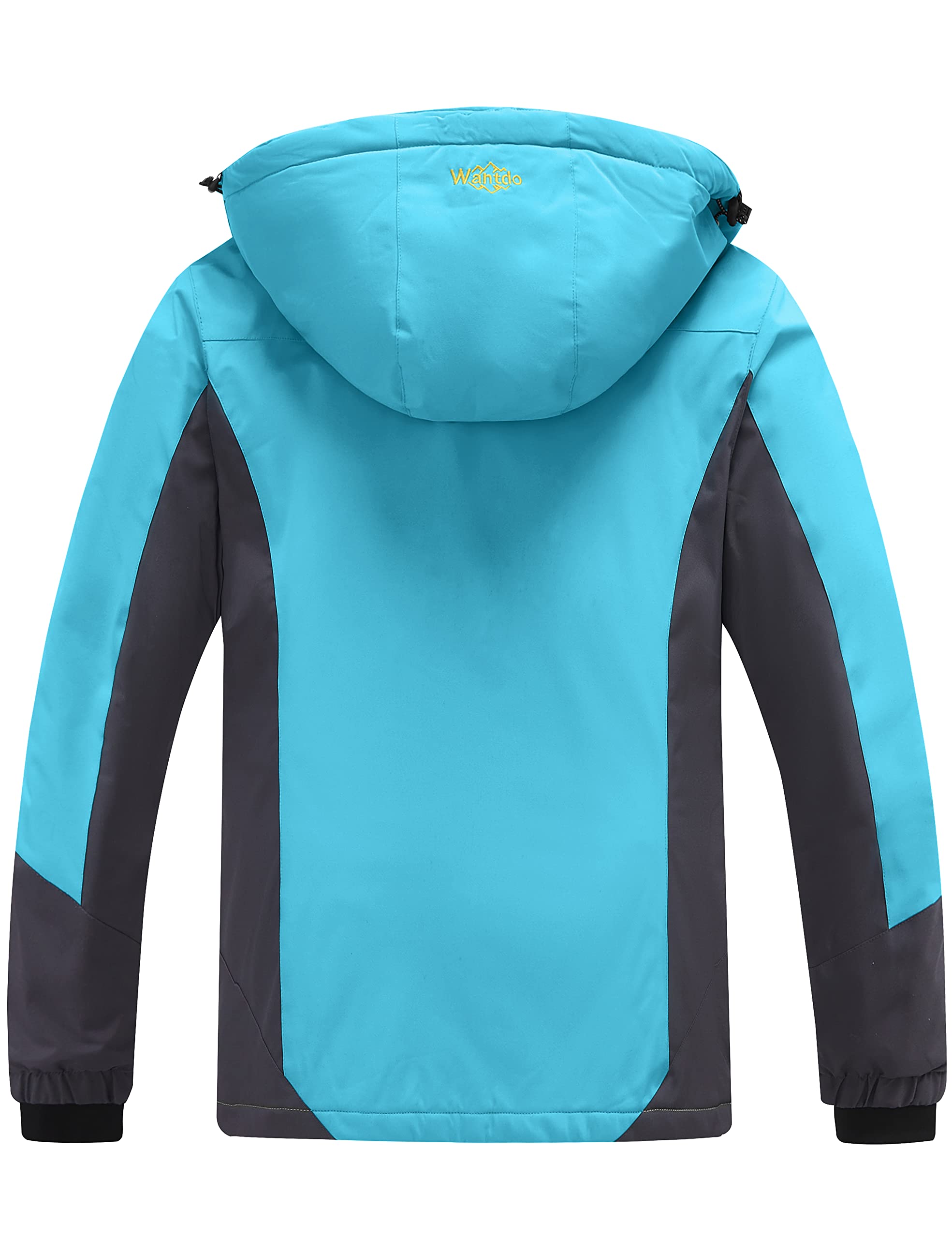 Wantdo Women's Waterproof Mountain Jacket Fleece Outdoor Coat US XL Blue X-Large