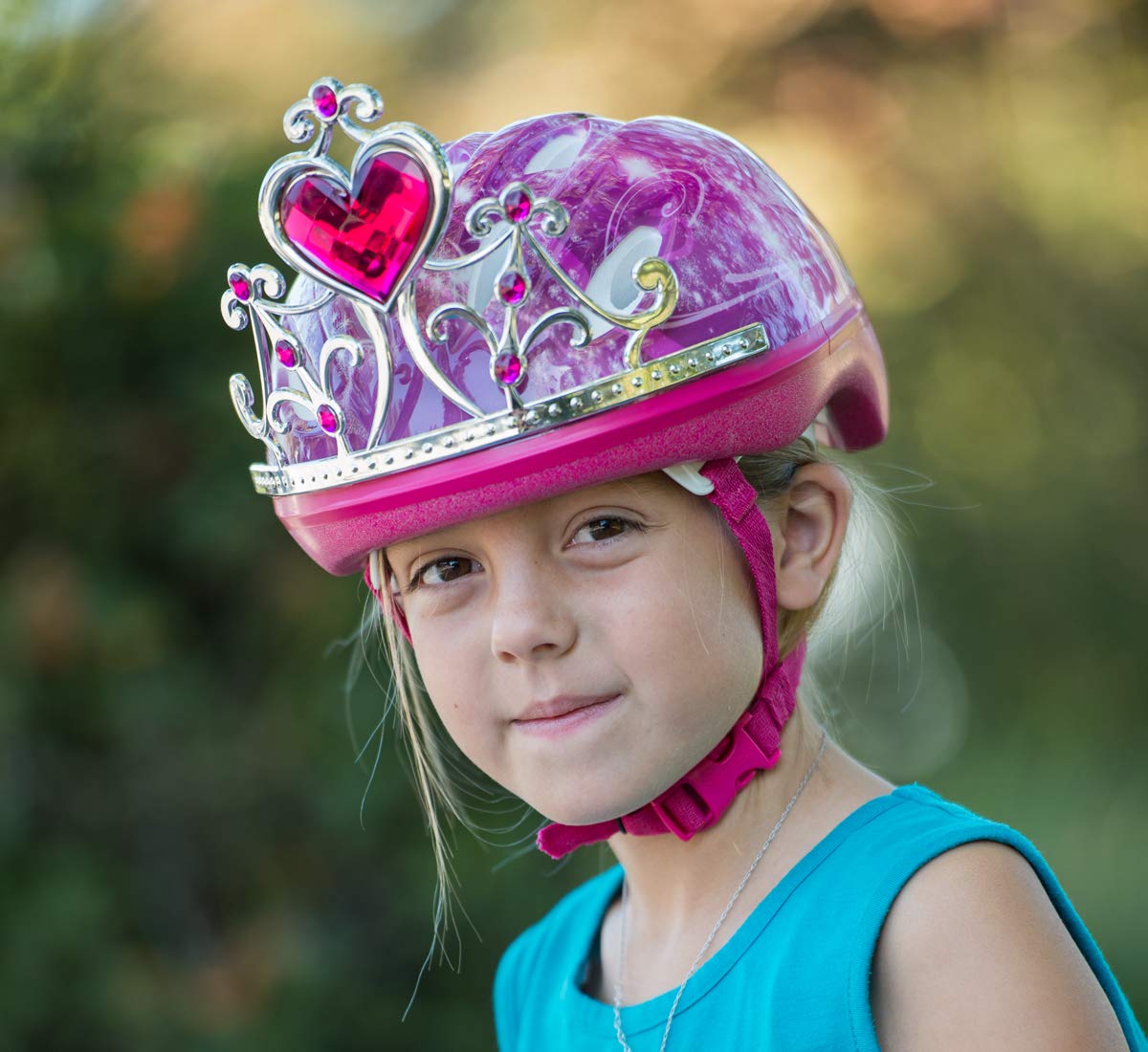 Disney Princess 3D Tiara Child Bike Helmet, Pink by Bell