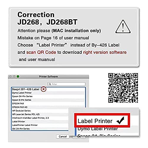 Bluetooth Thermal Label Printer 4x6 - High Speed Shipping Label Printer, Wireless Label Maker Support Windows & Android & iOS, USB for MAC, Suitable for Amazon, Ebay, Etsy, Shopify, USPS Barcode